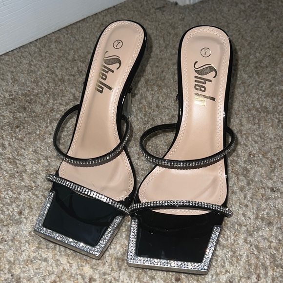 SHEIN | Shoes | Shein 35 Inch Mule Sandal Heels | Poshmark